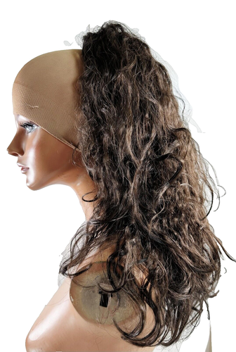 Nina Collection Women's Long Curly Clip-In Hair Wig 18 inches, Brown | eBay