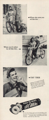 1944 Pep O Mint Life Savers: Puts You Off Vintage Print Ad | eBay