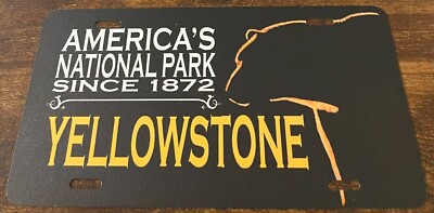 Yellowstone America's National Park Booster License Plate | eBay