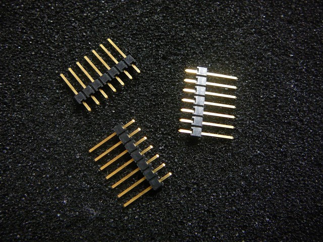 SAMTEC Straight Board Stacking Connector MALE 7-Pos 2mm GOLD **NEW** 3 ...
