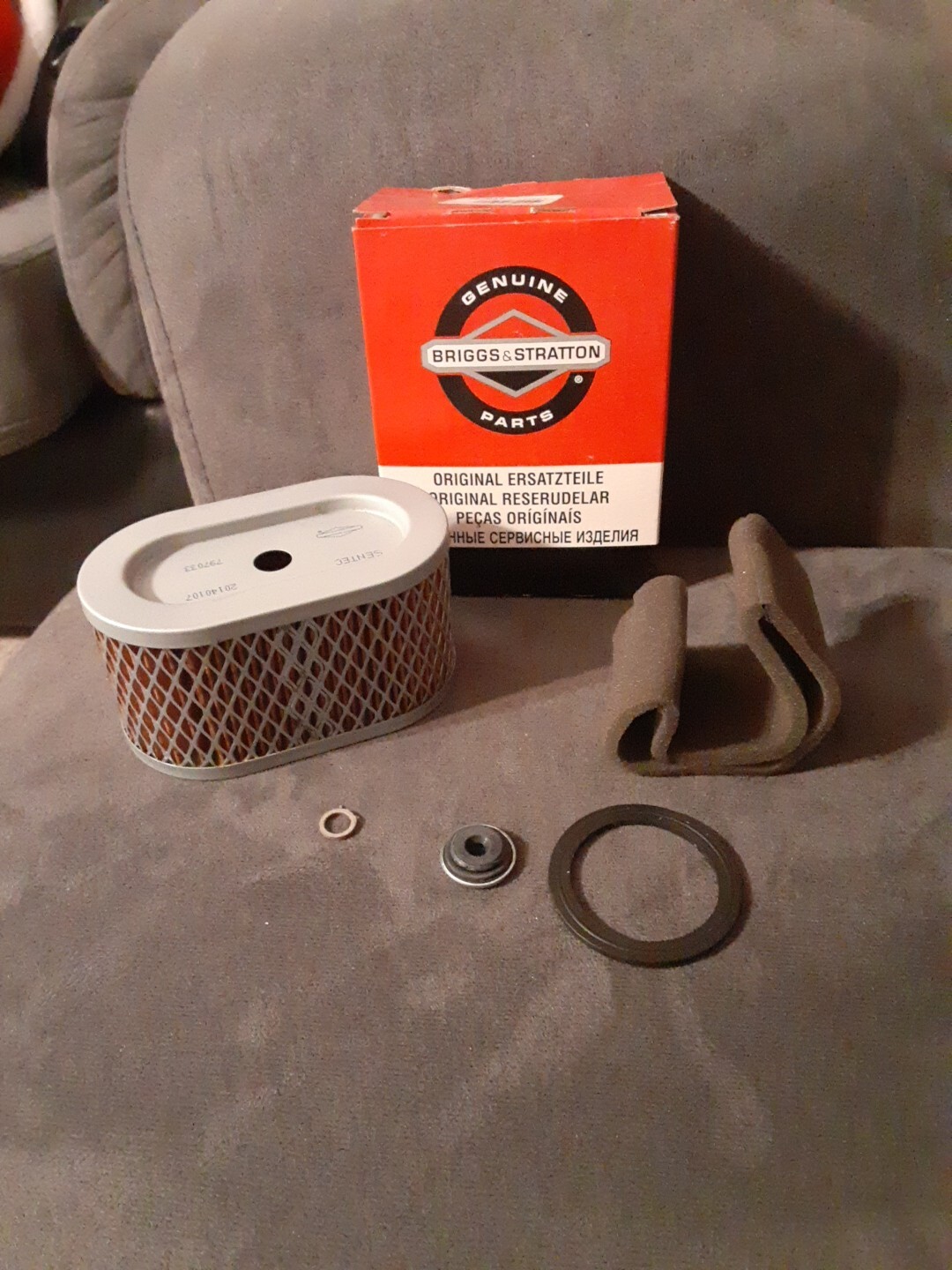 Genuine Briggs & Stratton 797033 Air Cleaner Cartridge Filter, Replaces ...