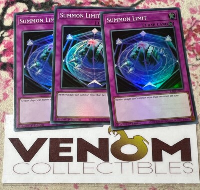 3x (M/NM) - *EURO* Summon Limit - RA01-EN070 - Super Rare - 1st Edition ...