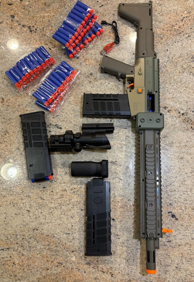 Realistic Sniper Rifle Toy Guns for Nerf Guns Bullets, Electric Foam ...