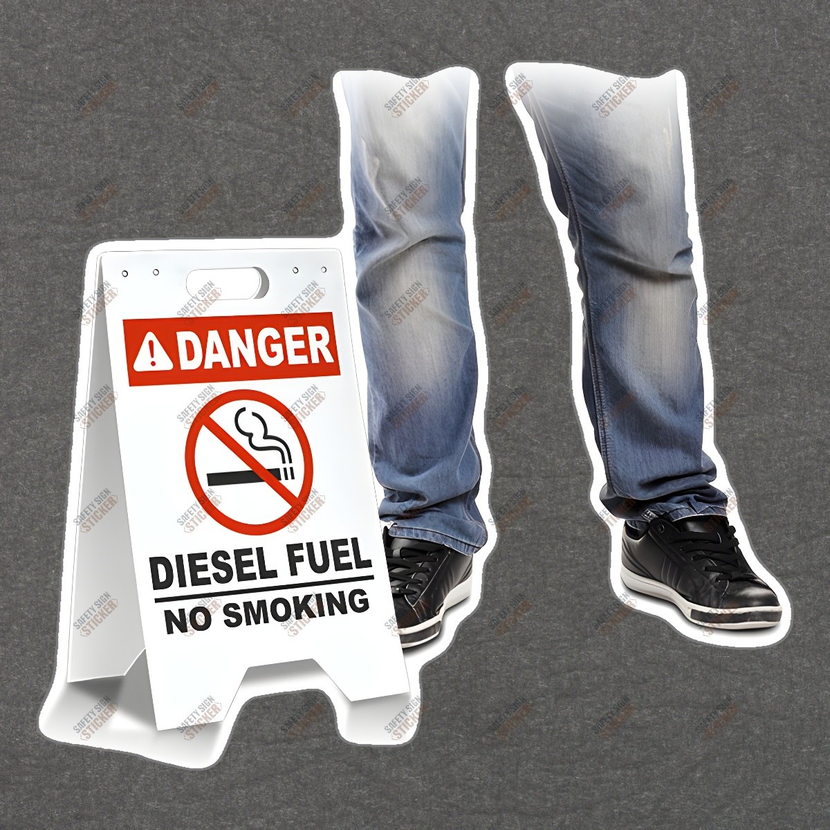 Danger Diesel Fuel No Smoking Safety Sign OSHA Compliant Warning ...