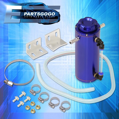 350ML Blue Over Flow Overflow Catch Can Tank Radiator Coolant Aluminum ...