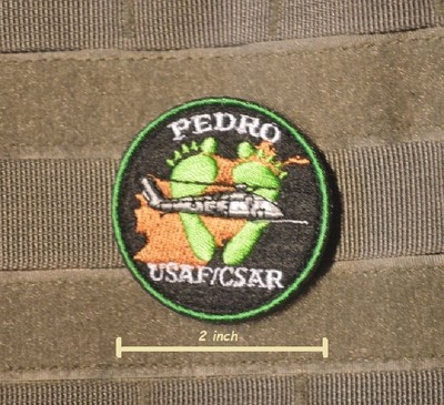 AFSOC PARARESCUE PJ PEDRO COMBAT RESCUE CSAR velkrö 2" PATCH: PEDRO | eBay