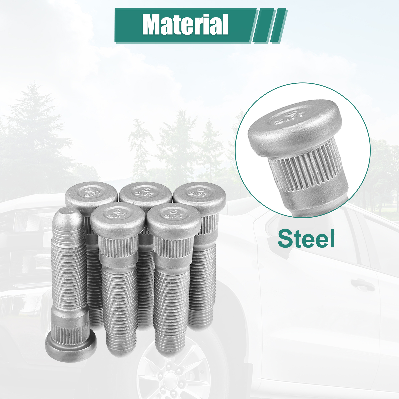 Piece of 6 M14x1.5 Wheel Studs 15718996 fit for Chevrolet Silverado ...