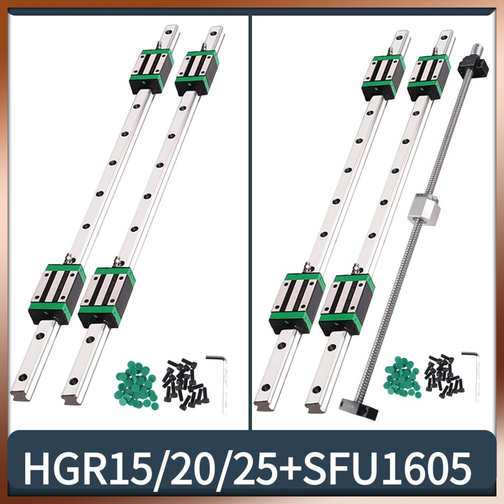 HGR15 HGR20 HGR25 Linearführung HGH15/20/25CA Block+SFU1605 ...