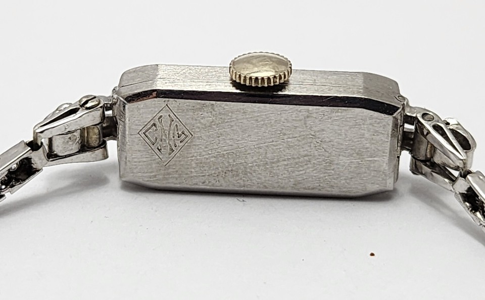 Vintage Nastrix 17 Jewels 900 Platinum Diamond 14K White Gold ...