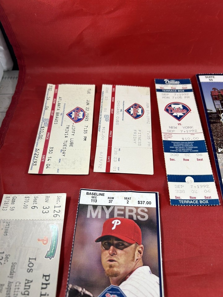 Lot Of Baseball MLB Ticket Stubs Phillies 1990s 2000s Lot of 10 | eBay
