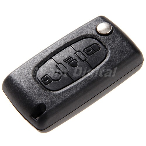3 Button Car Flip Remote Key Fob Case Shell Replacement For Citroen C4 ...