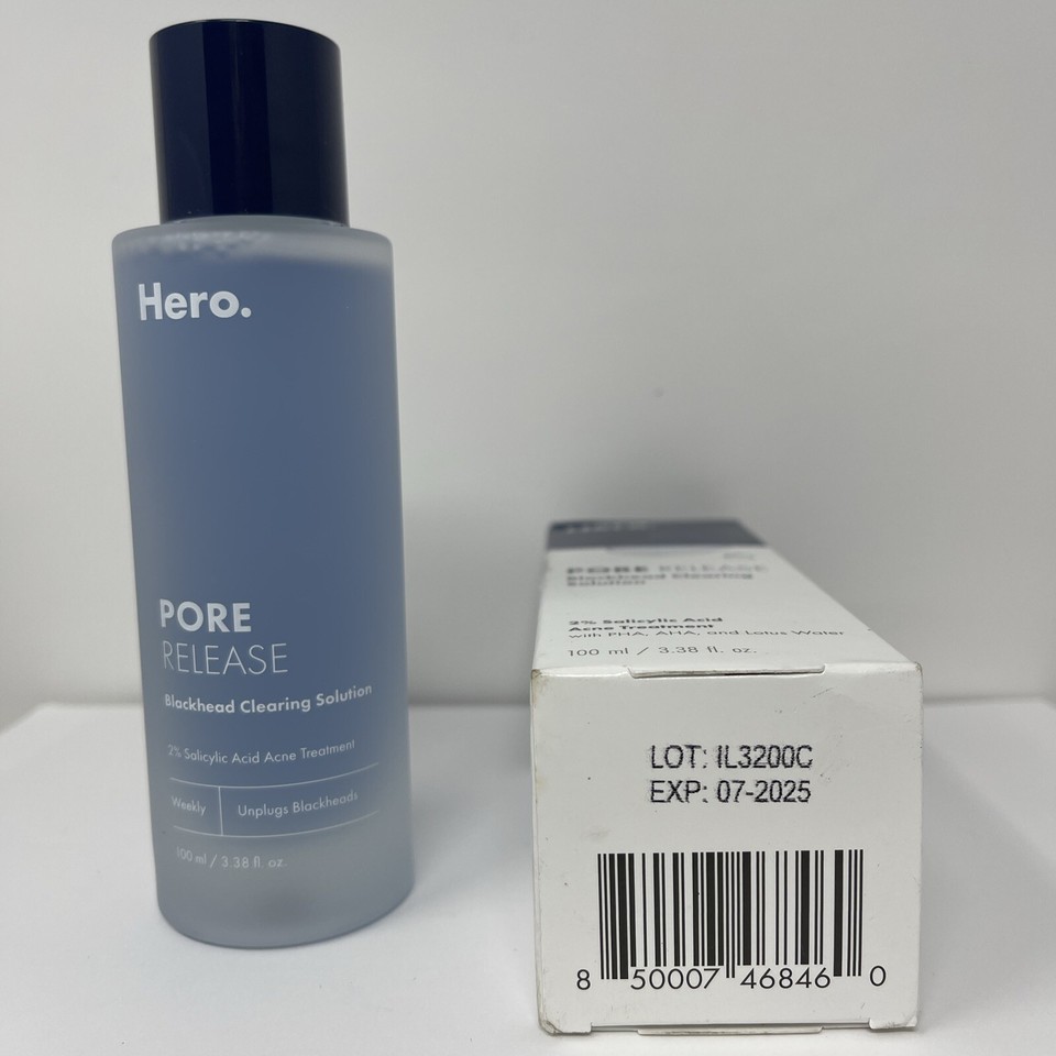 Hero Cosmetics Pore Release Blackhead Clearing Solution Toner 3.38oz ...