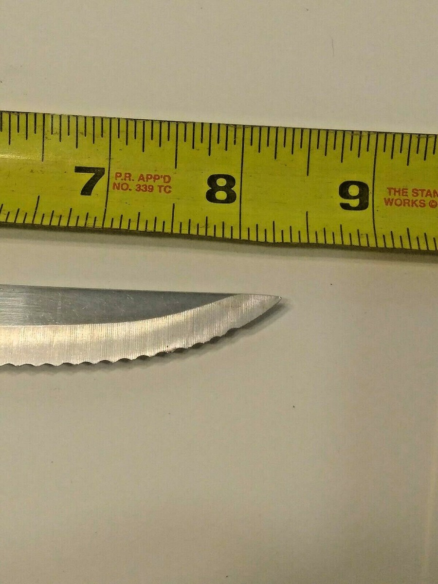 Vintage MEDALLION Serrated Steak Knife From Japan W/ Wood Vintage MEDALLION Serrated Steak Knife From Japan W/ Wood
