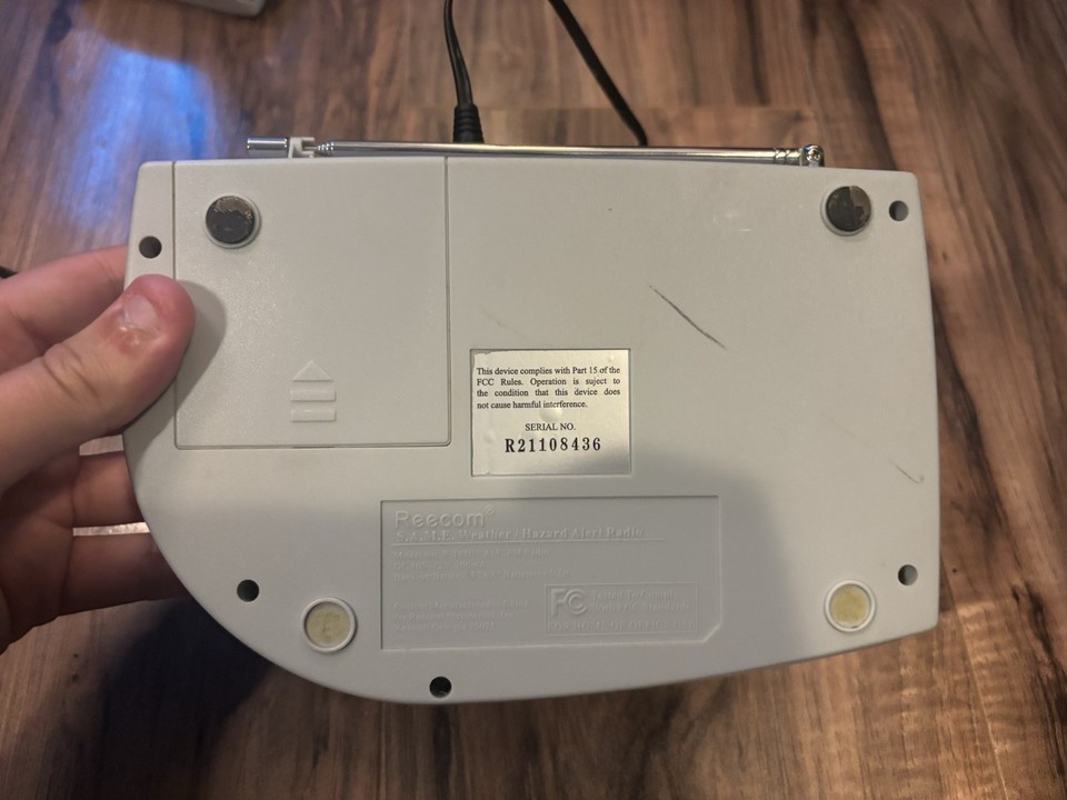 Reecom R-1650A Weather Alert Radio With S.A.M.E. Tested - Works | eBay