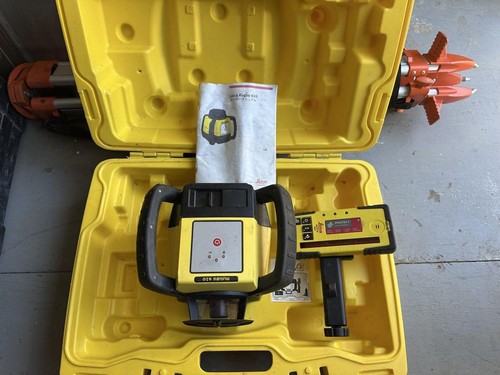 Leica Rotary Laser Level Rugby 610 Digital Receiver | eBay