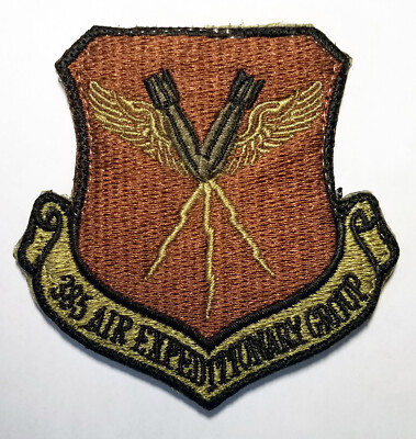 US Air Force 385th Air Expeditionary Group Subdued Hook Back Patch | eBay
