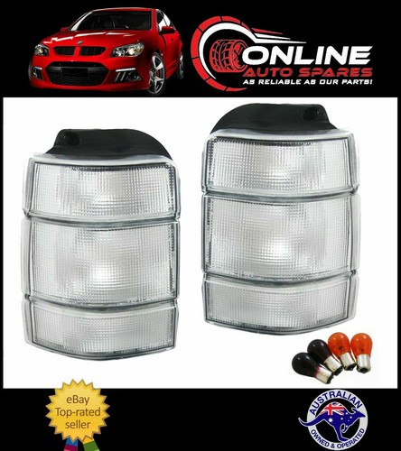 Holden Commodore Tail Light PAIR - CLEAR VN VG VP VR VS Wagon Ute lamp ...