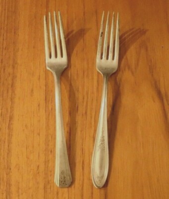 SET 2 Oneida Community FORKS Par Plate | eBay