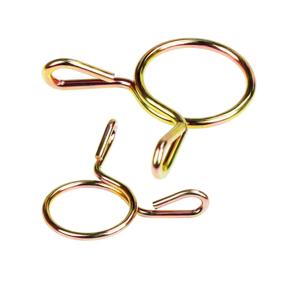 250Pcs Wire Fuel Hose Spring Clips Silicone Pipe Clamps Air Band Vacuum ...