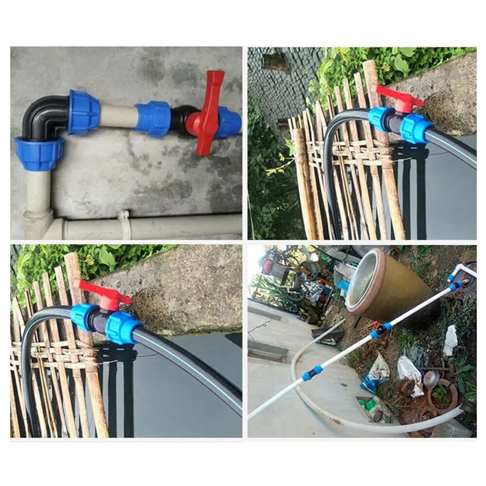 HDPE Stopcock Stop Tap Compression Ends Fitting Water Pipe 20mm 25mm ...