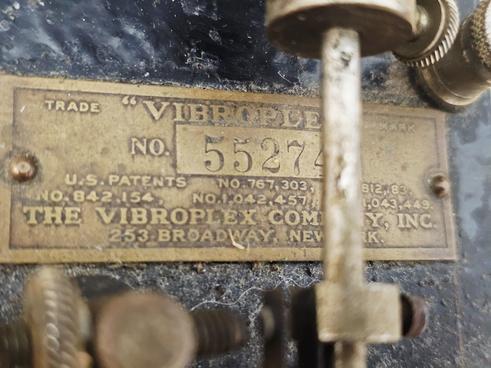 1916 Vibroplex Original Semi-Automatic Telegraph Key Bug Morse Code ...