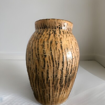 VASE Handmade Studio Pottery Folk Art Signed Kelly 7X3.5” VG Condition ...