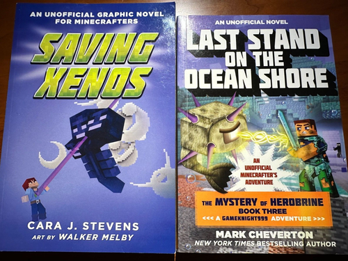 Two Minecraft Novel Books- Saving Xenos & Last Stand on the Ocean Shore ...