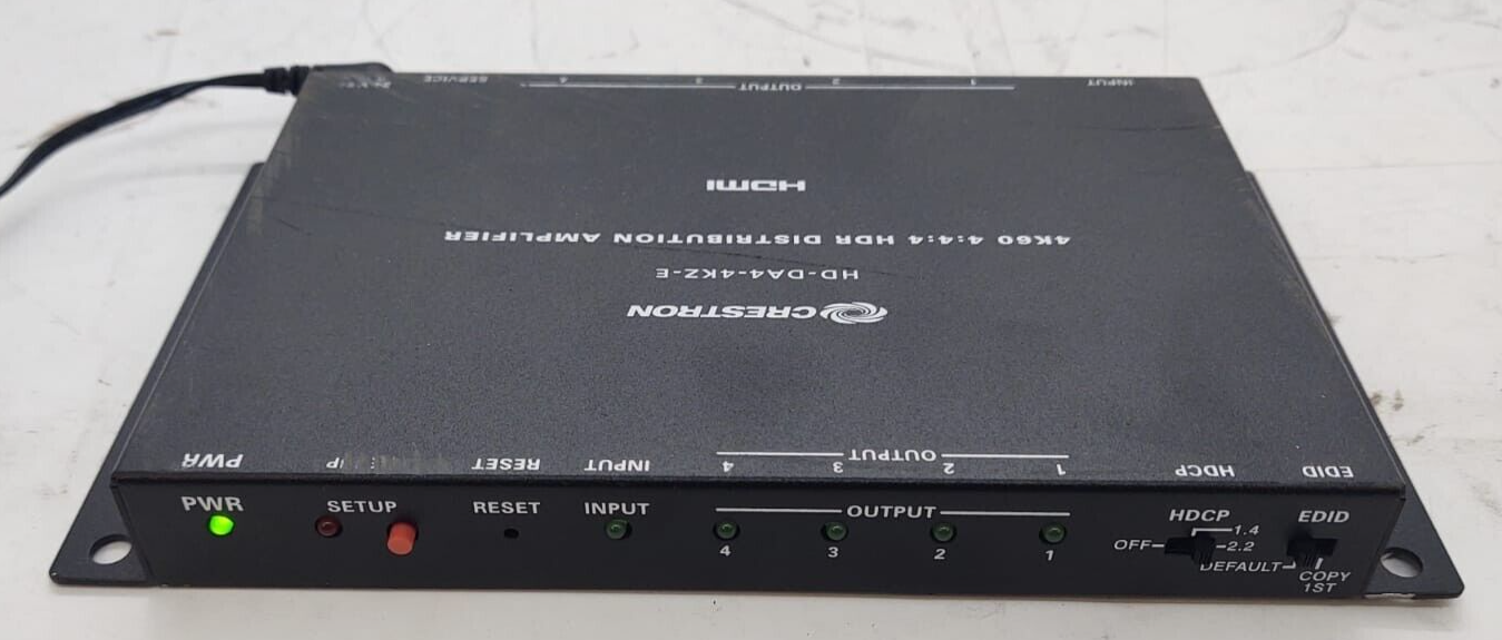 CRESTRON HD-DA4-4KZ-E 4K60 4:4:4 HDR DISTRIBUTION AMPLIFIER | eBay