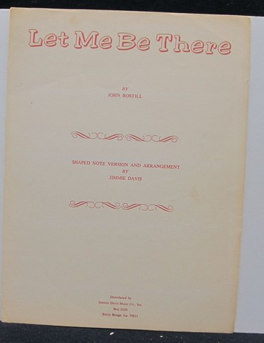 Let Me Be There - John Rostill - Sheet Music 1973 | eBay