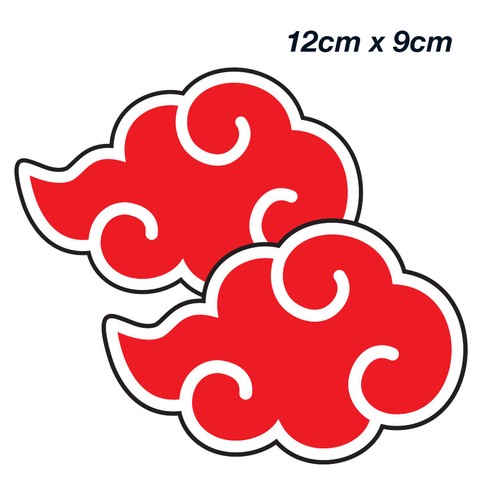 Naruto the Akatsuki Cloud Symbol Anime JDM Laptop , Car Decal Sticker ...