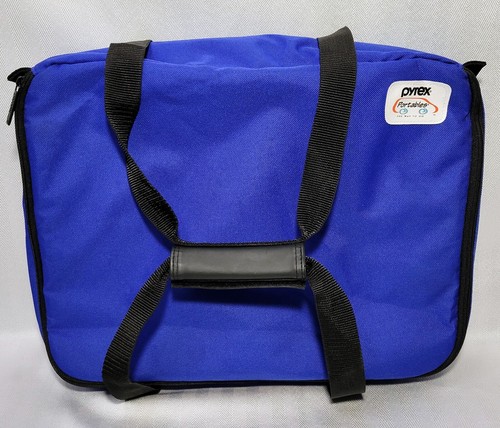 Pyrex Portables Casserole Carrier Bag Insulated Hot Cold Blue Straps 12 ...