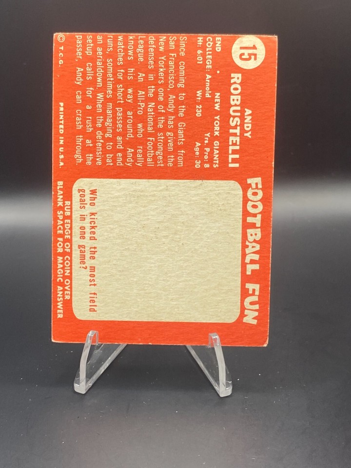 1958 TOPPS FOOTBALL CARD SINGLES COMPLETE YOUR SET PICK BUY MORE & SAVE ...