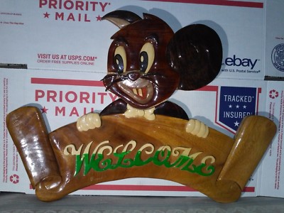 Disney Character Welcome Sign Plaque Hanging Art Signage Wooden | eBay