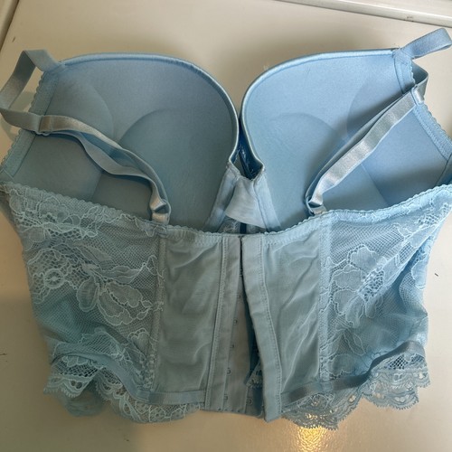 Victoria's Secret Very Sexy Bombshell Blue 2-Cups Push Up Corset Bra ...