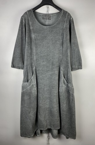 Grizas Avant Garde Washed Linen Cotton Gray Oversize Dress Size XL | eBay
