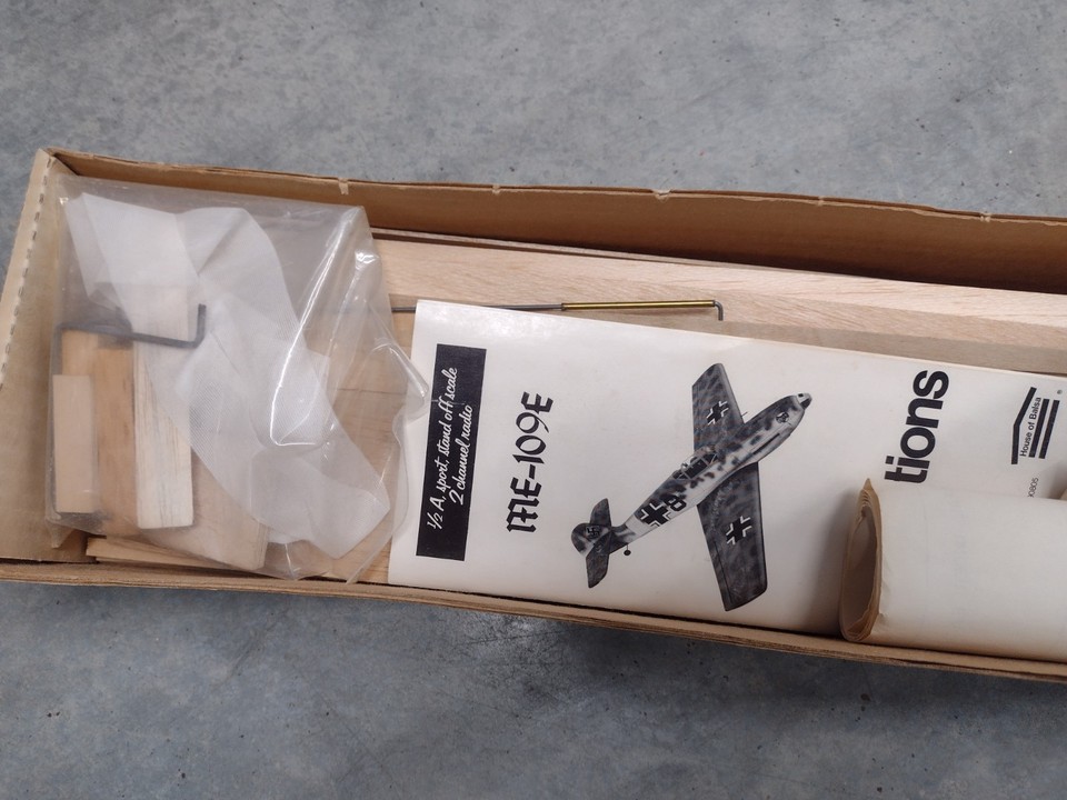 House of Balsa ME-109E RC Kit (Engine/Radio Not Included) | eBay