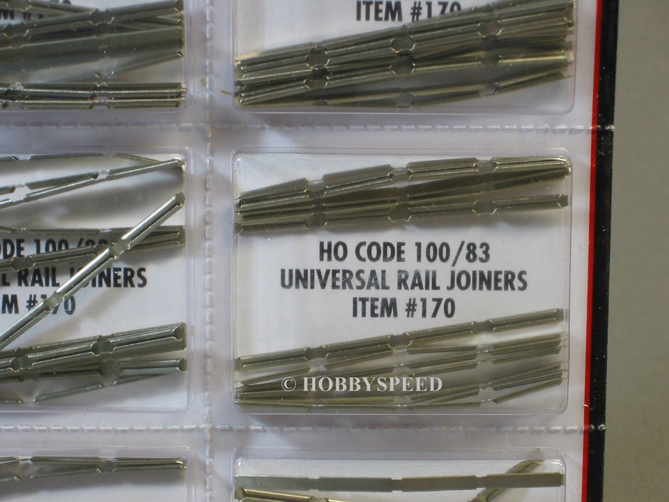 ATLAS HO 170 CODE 83/100 UNIVERSAL TRACK RAIL JOINERS connector train ...