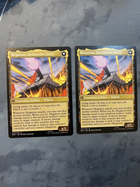 MTG Megatron, Tyrant // Megatron, Destructive Force Transformers 012/ ...