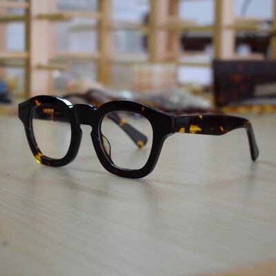 Vintage Acetate Thick Eyeglasses Frames Square Glasses Women Men Japan ...