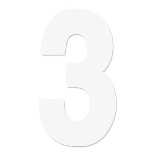 Factory Effex Fx 2015 Numbers Pro 5" White 3 03-0203 | eBay