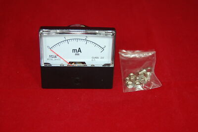 DC 3mA Analog Ammeter Panel AMP Current Meter DC 0-3mA 60*70MM directly Connect | eBay