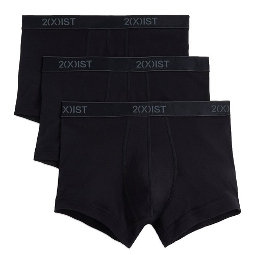 2xist Essentials No Show Trunk 3-Pack 20333 Black | eBay Australia