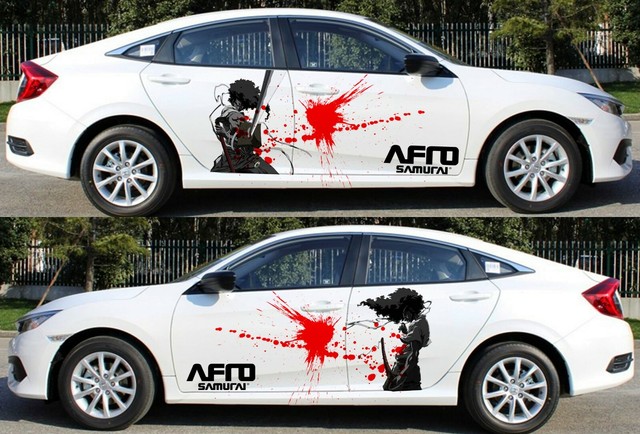 AFRO SAMURAI Anime Car Side Door Graphics Decal Vinyl Sticker Manga fit ...