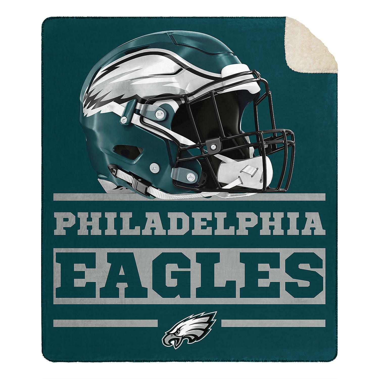 New NFL Philadelphia Eagles Soft Large Throw Blanket with Sherpa 60"x70 ...