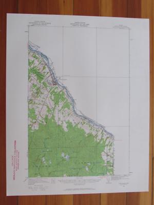 Van Buren Maine 1960 Original Vintage USGS Topo Map | eBay
