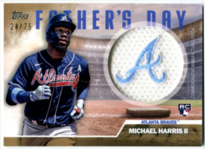 2023 Topps Series 2 Michael Harris II Fathers Day Gold Patch Relic /75 ...
