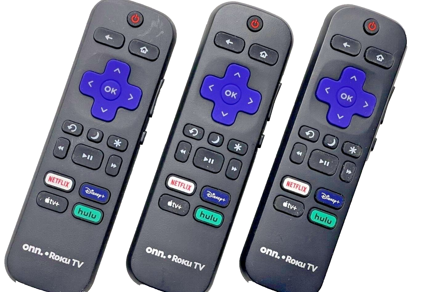 **Lot Of 3** ONN Remote Control 3226001091 Netflix-Disney-Apple-Hulu | eBay