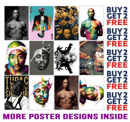Saft Tupac Poster Tupac 2Pac Aesthetic Full Body Poster 90s Hip Hop