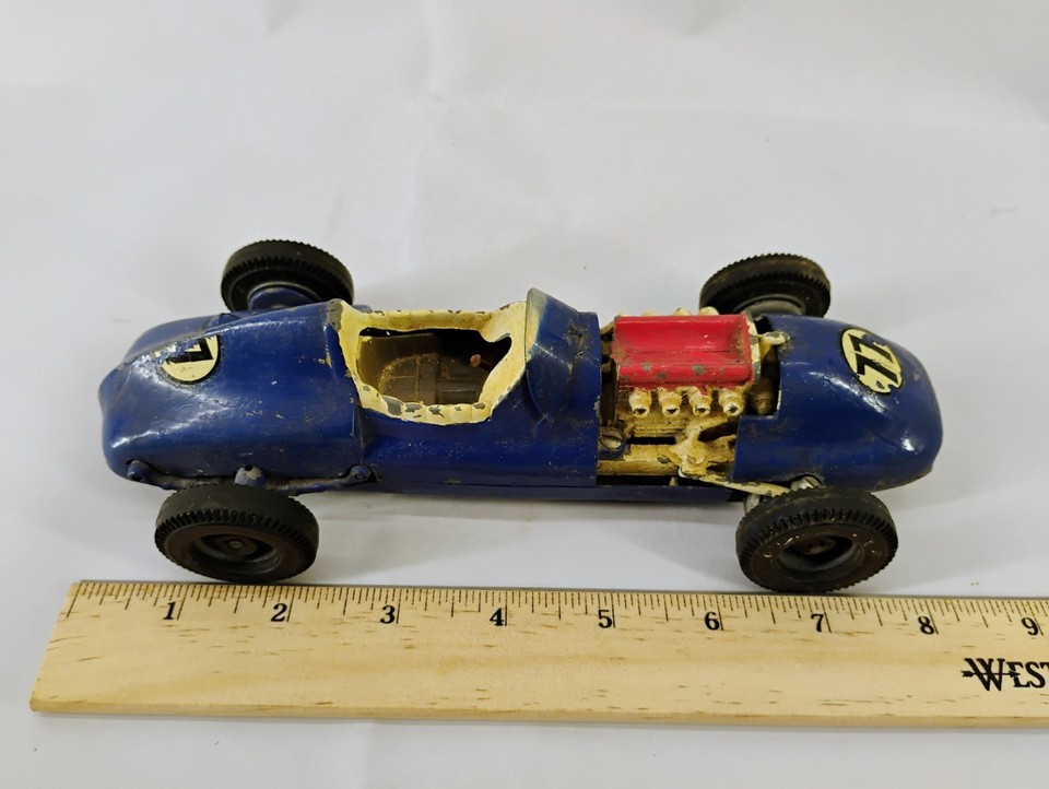 Vintage Hubley Iron Fishtail Indy Race Car Toy No Steering Wheel | eBay