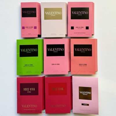 Valentino Perfume Collection Sample Spray Vial Set Of 9pc | eBay